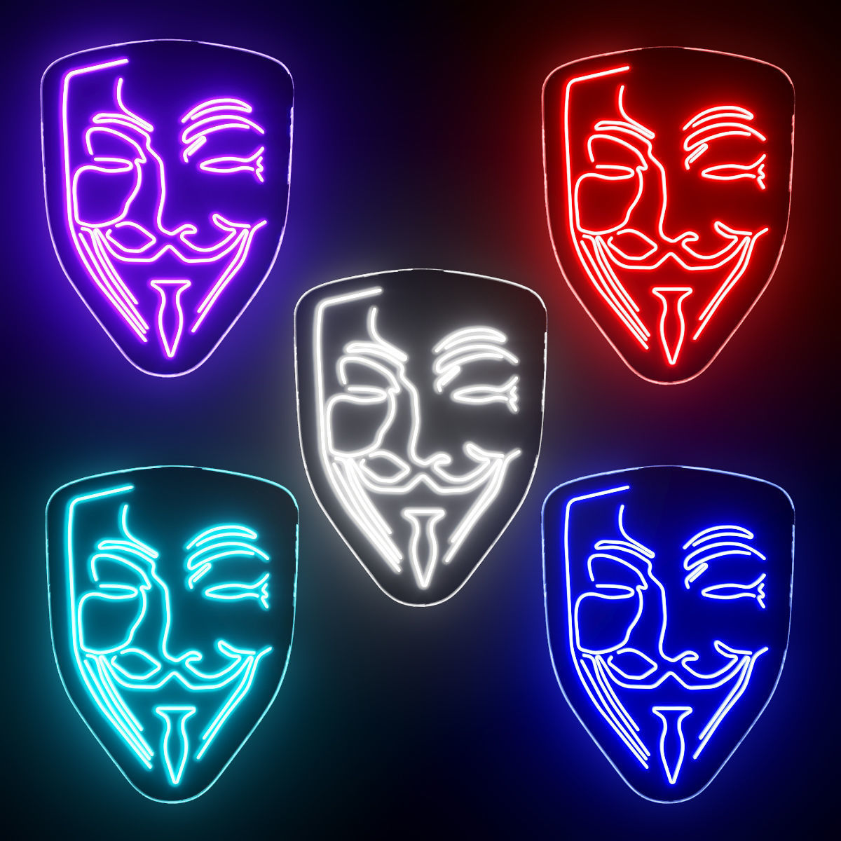 Anonymous Neon Sign 3D model | CGTrader