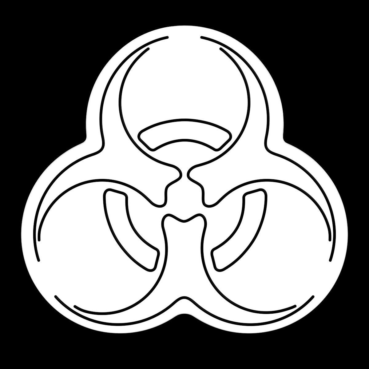 Biohazard Neon Sign 3D model | CGTrader