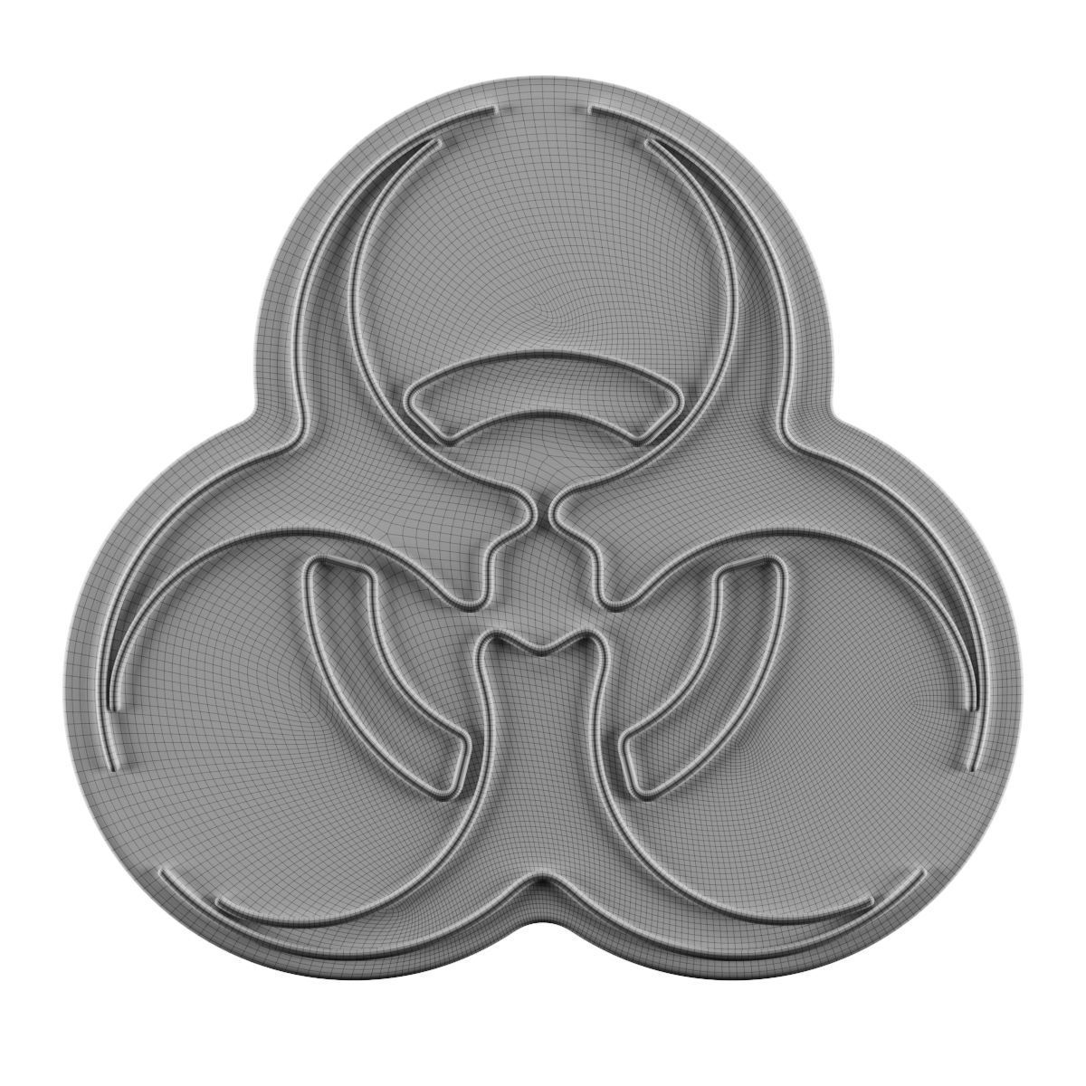 Biohazard Neon Sign 3D model | CGTrader