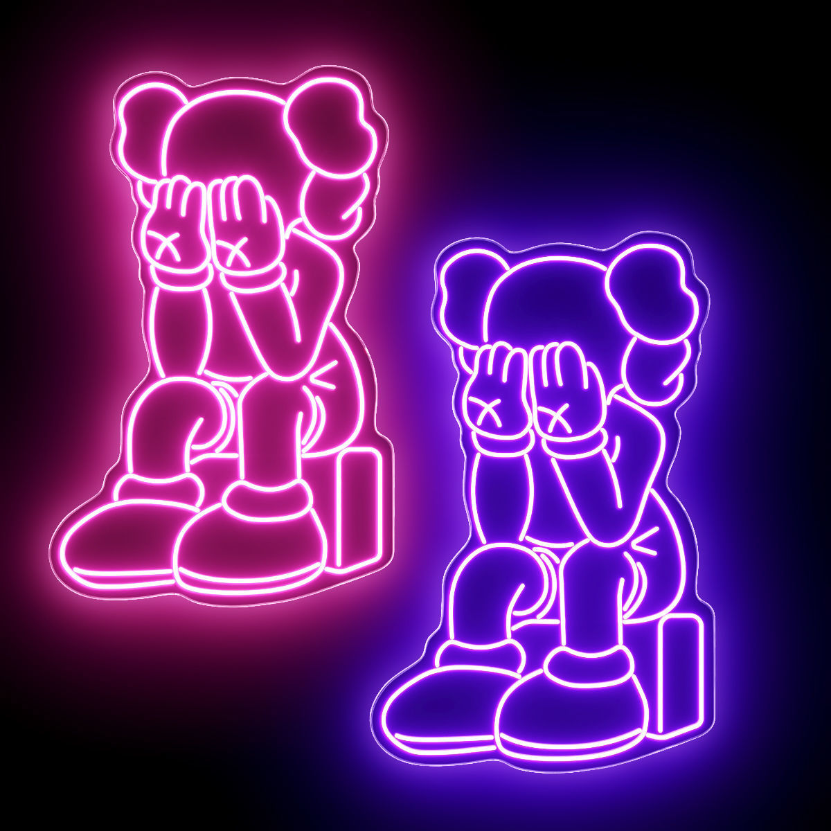 Kaws Neon Sign 3D model | CGTrader