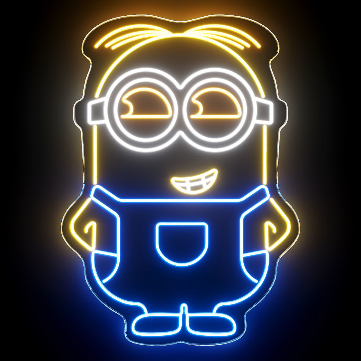 Minion Neon Sign 3D model | CGTrader