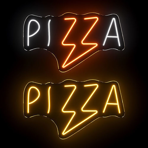 Pizza Neon Sign 3D model | CGTrader