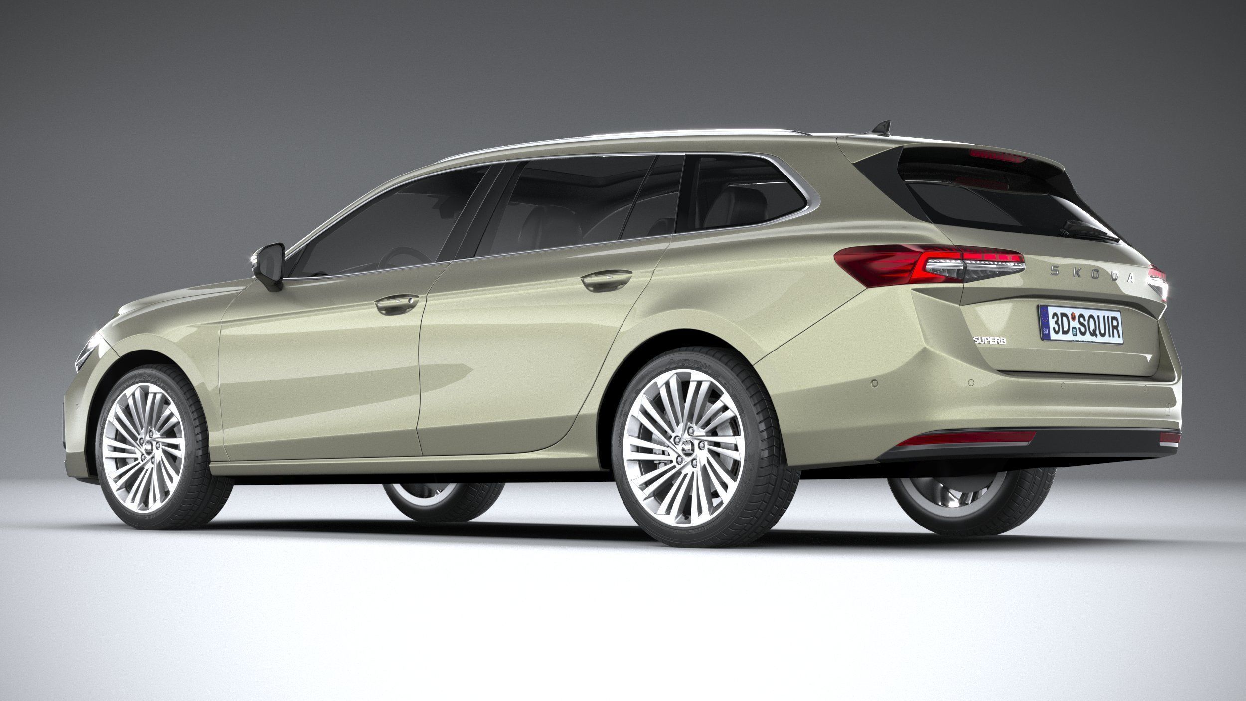 Skoda Superb Combi 2024 3D model | CGTrader