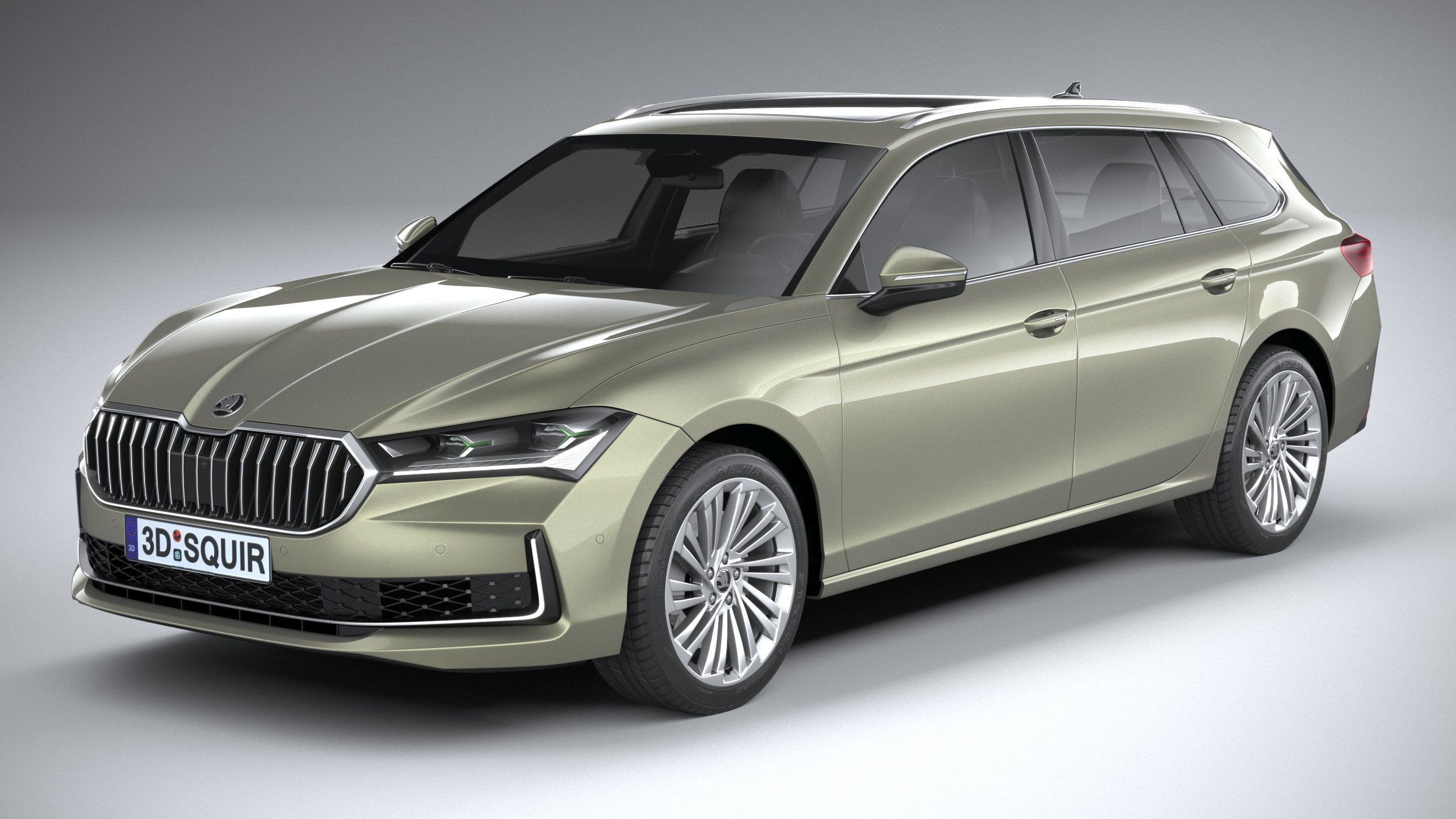 Skoda Superb Combi 2024 3D model | CGTrader