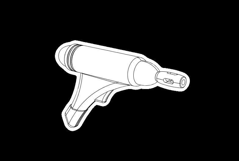 Padme amidala blaster ELG-3A - STL files for 3D printing 3D model 3D ...