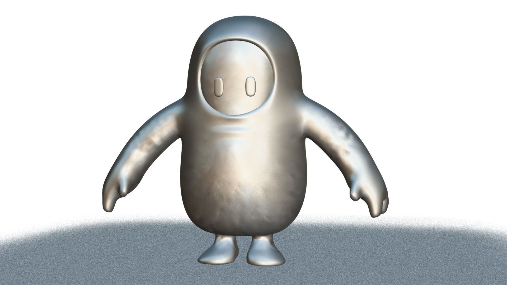 Golden Fall Guys Character 3D model | CGTrader