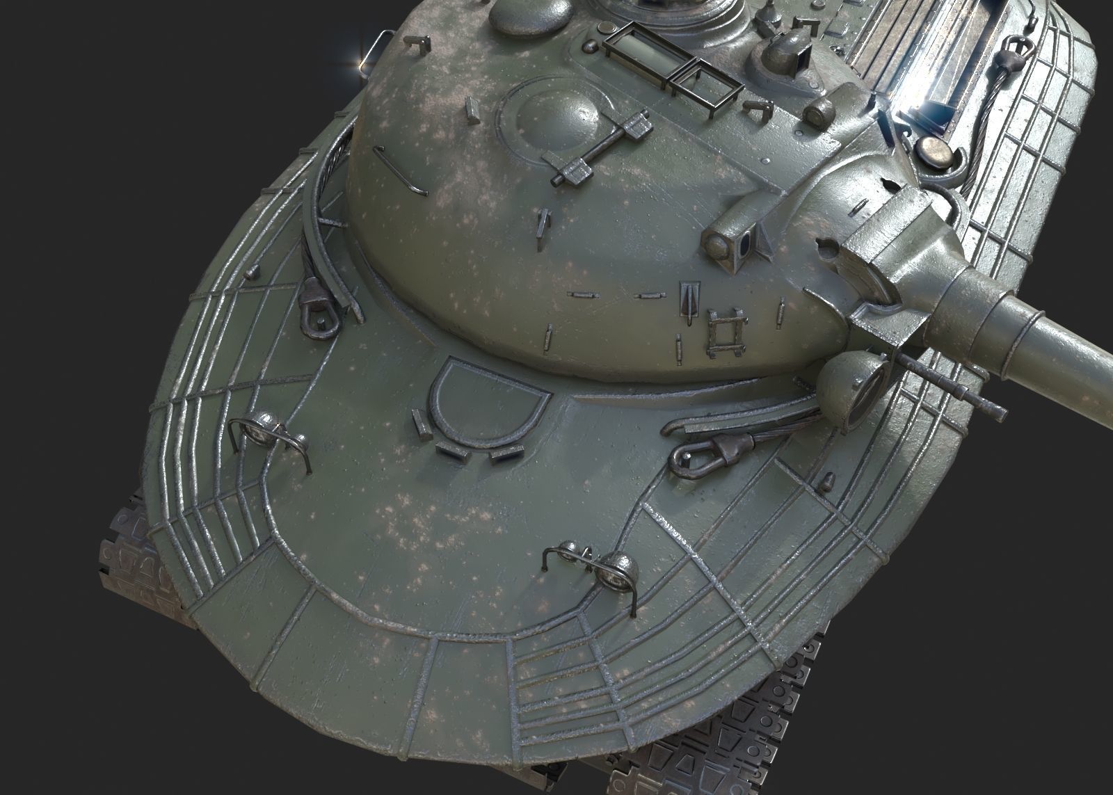 3D model Tank Object 279 Soviet Heavy tank for Nuclear war VR / AR ...