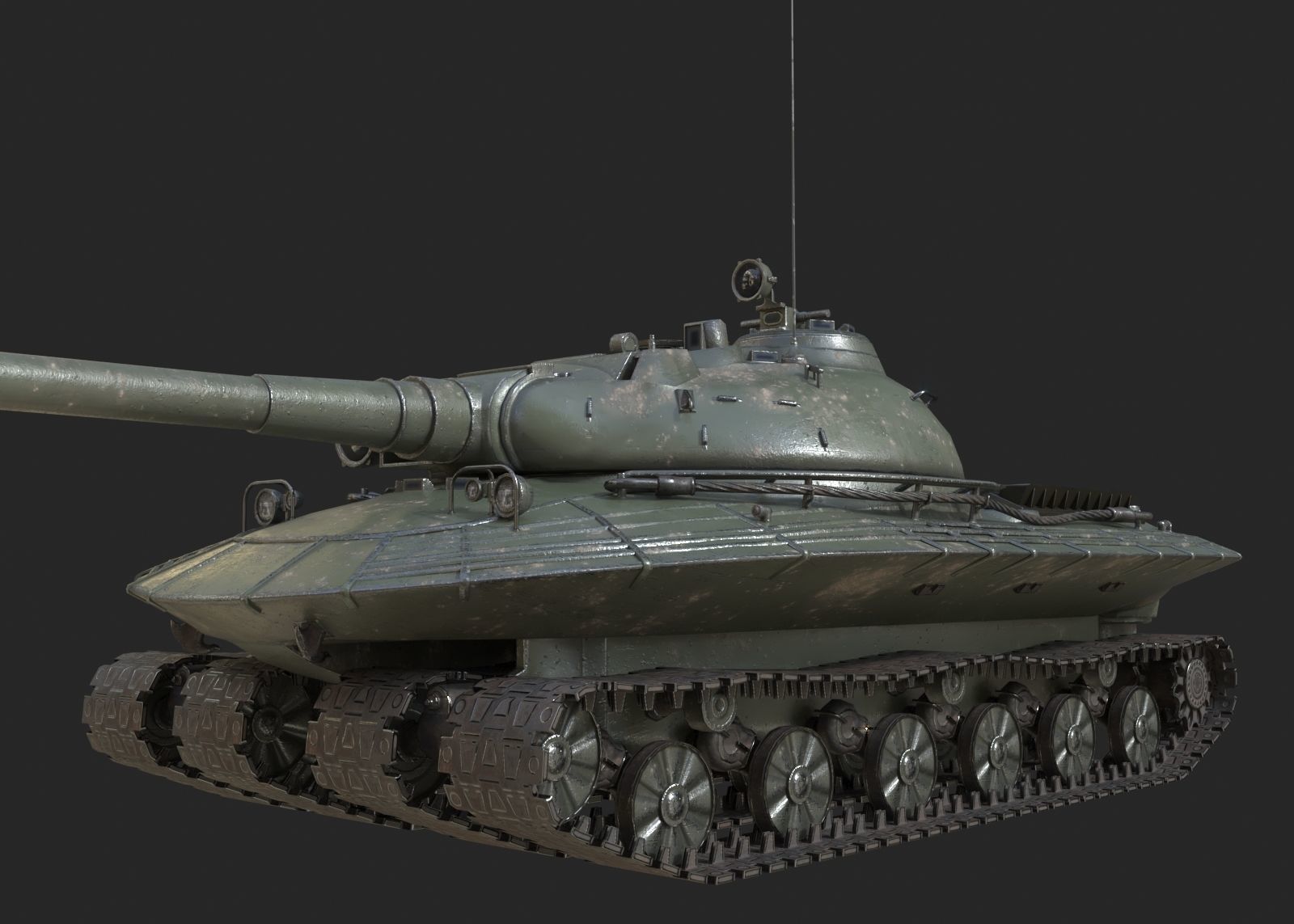 3D model Tank Object 279 Soviet Heavy tank for Nuclear war VR / AR / low-poly | CGTrader