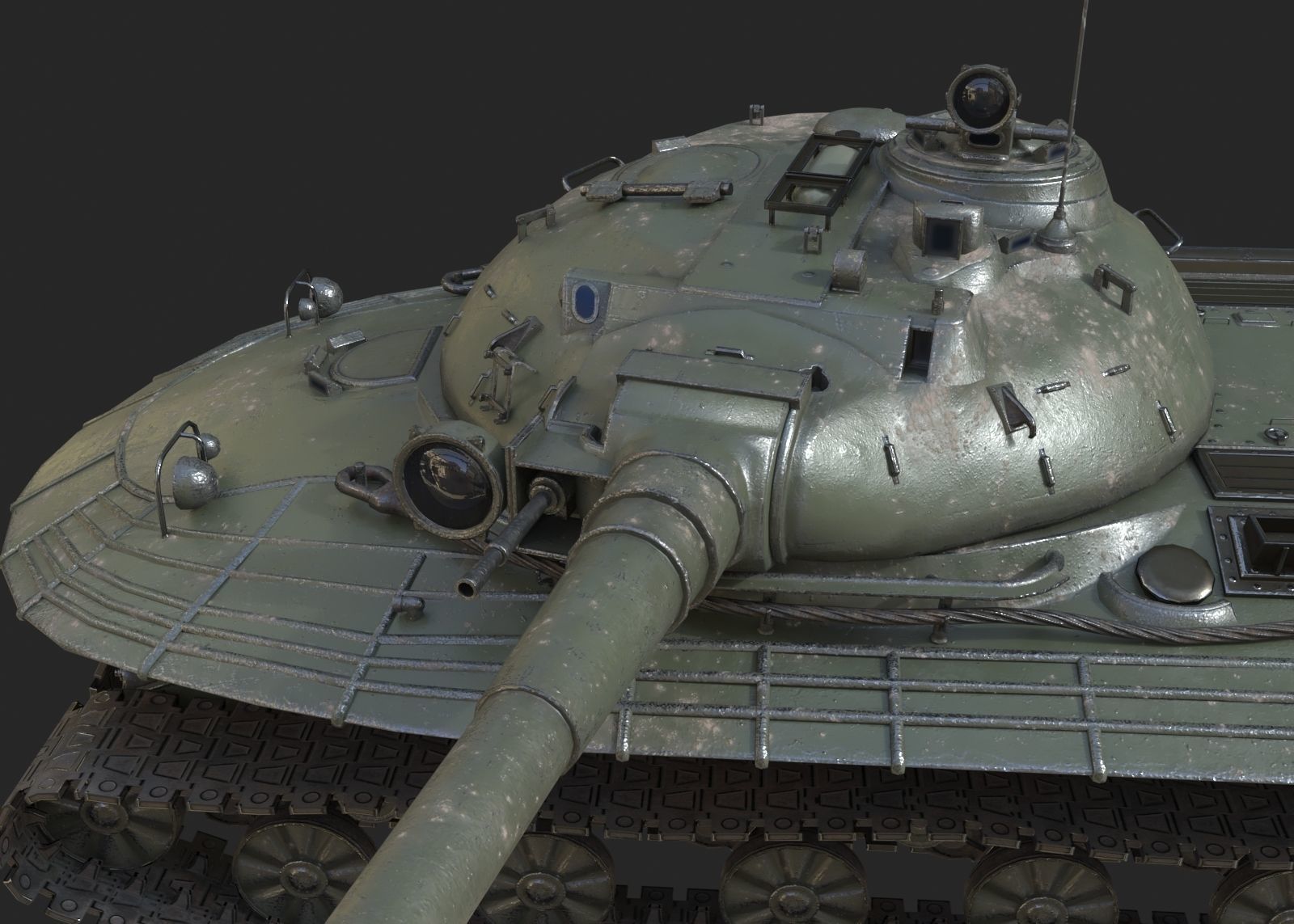 3D model Tank Object 279 Soviet Heavy tank for Nuclear war VR / AR ...