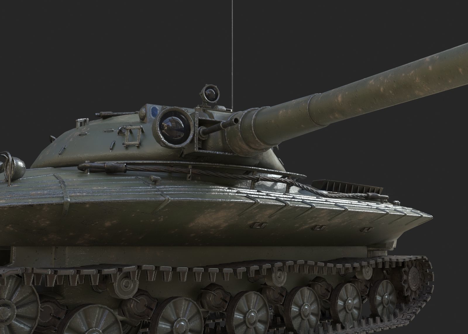 3D model Tank Object 279 Soviet Heavy tank for Nuclear war VR / AR ...