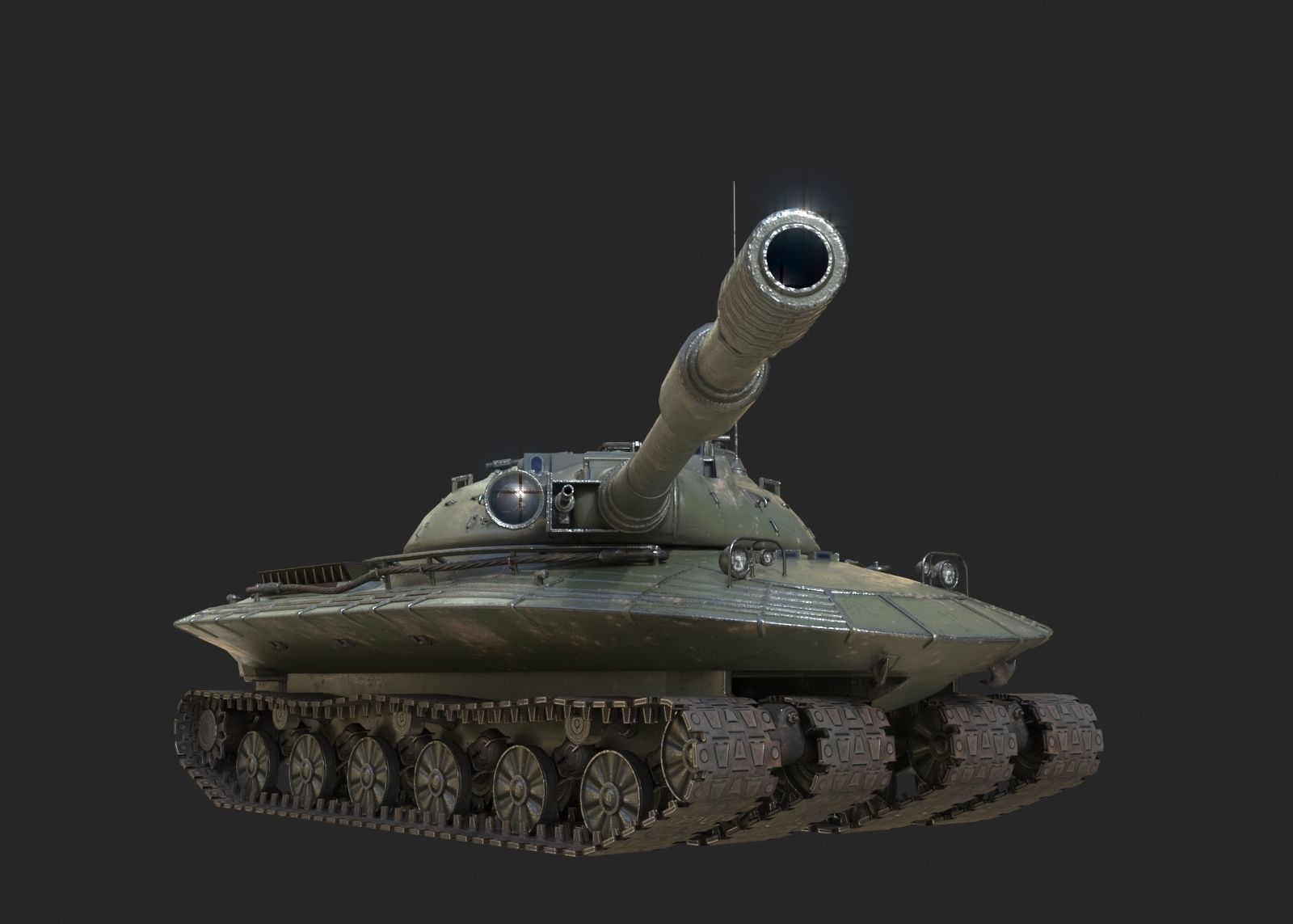 3D model Tank Object 279 Soviet Heavy tank for Nuclear war VR / AR ...