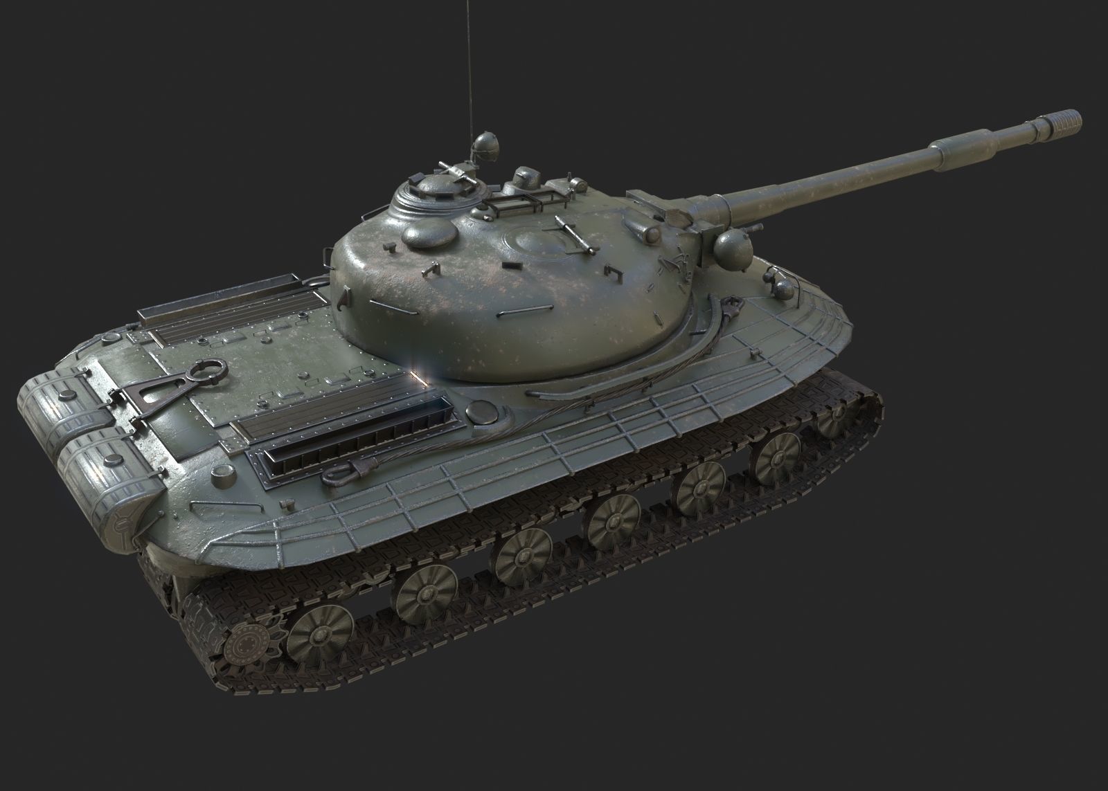 3D model Tank Object 279 Soviet Heavy tank for Nuclear war VR / AR ...
