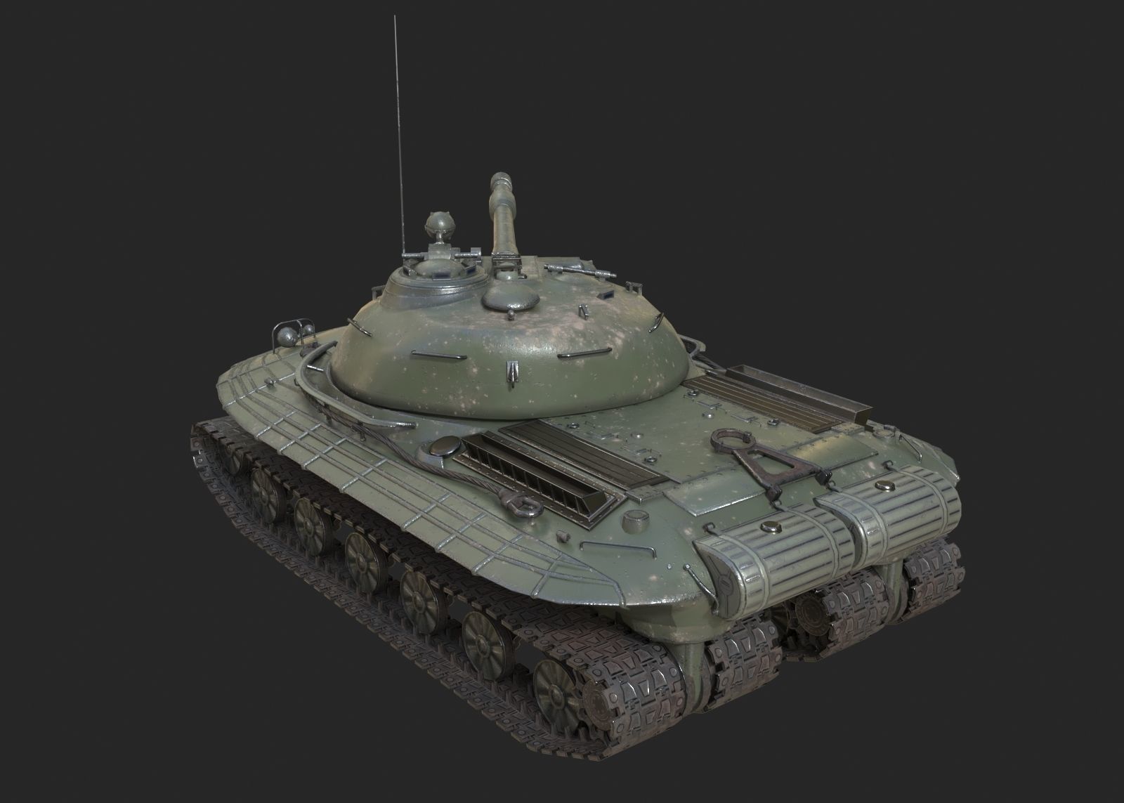 3D model Tank Object 279 Soviet Heavy tank for Nuclear war VR / AR ...