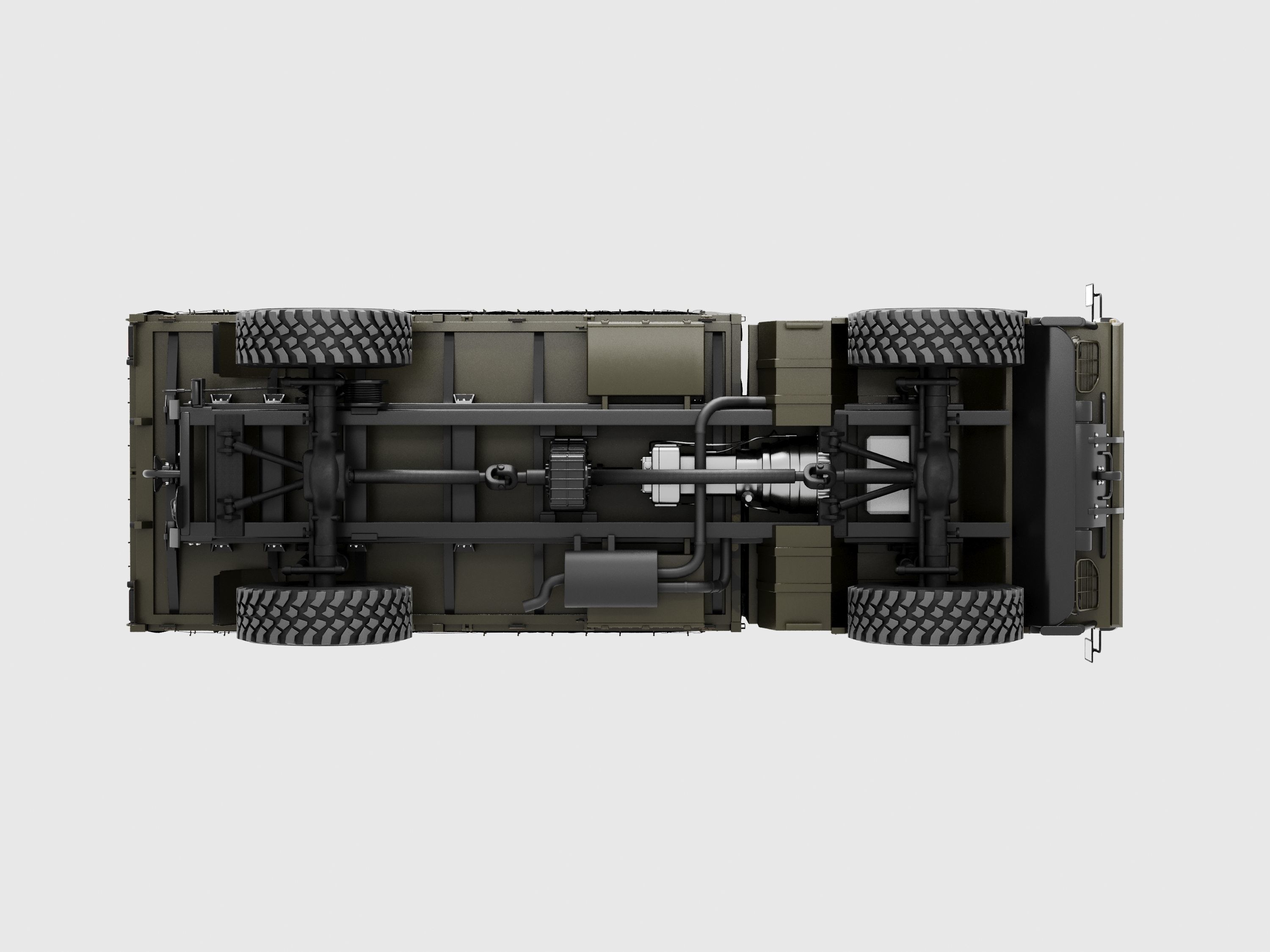 Rheinmetall Man Kat1 4x4 Flat Bed - Tent 3D model | CGTrader