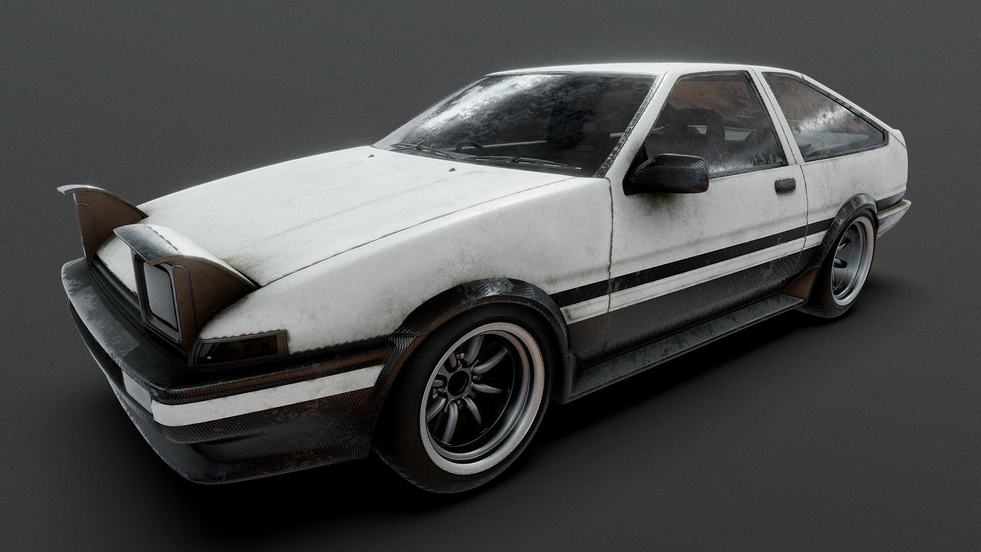 Toyota AE86 Photorealistic Production Ready Vehicle 3D model | CGTrader