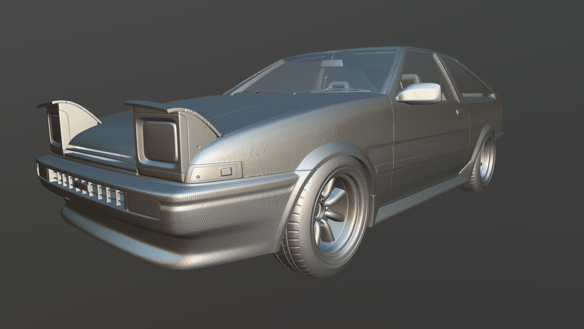 Toyota AE86 Photorealistic Production Ready Vehicle 3D model | CGTrader