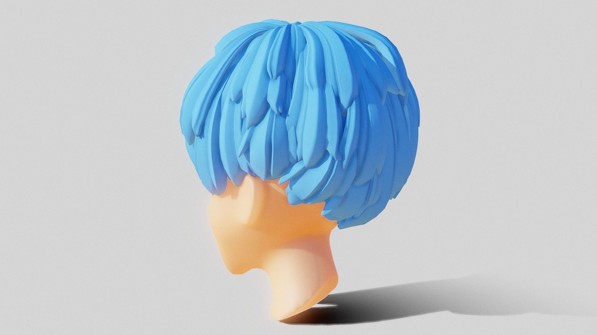 Stylized Anime Character Face Basemesh 3D model | CGTrader