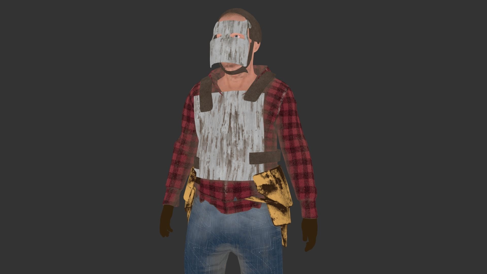 Rigged Realistic Rust Game Character Model 3d Model Animated Rigged