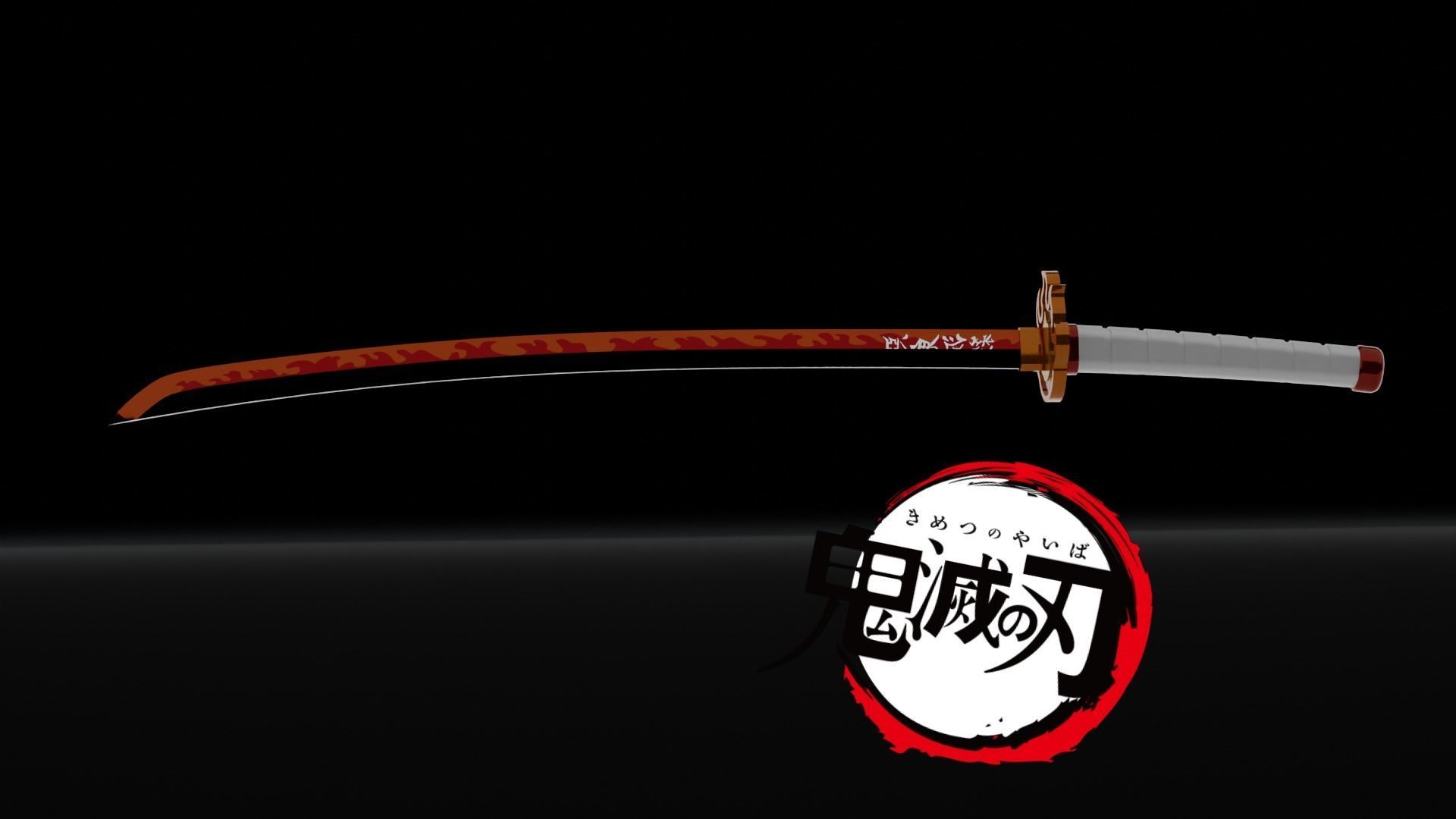 Demon Slayer Swords 3D model 3D printable | CGTrader