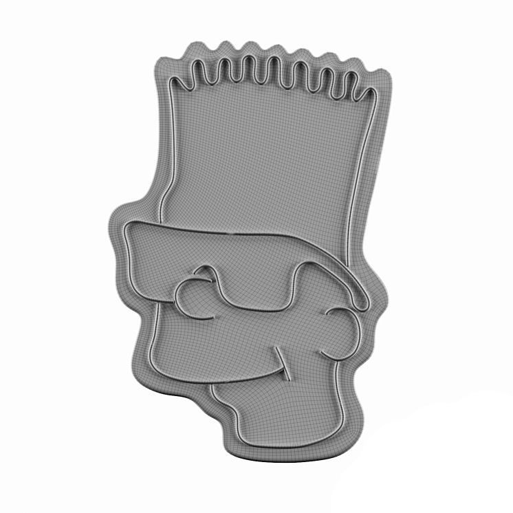 Bart Simpson Neon Sign 3D model | CGTrader