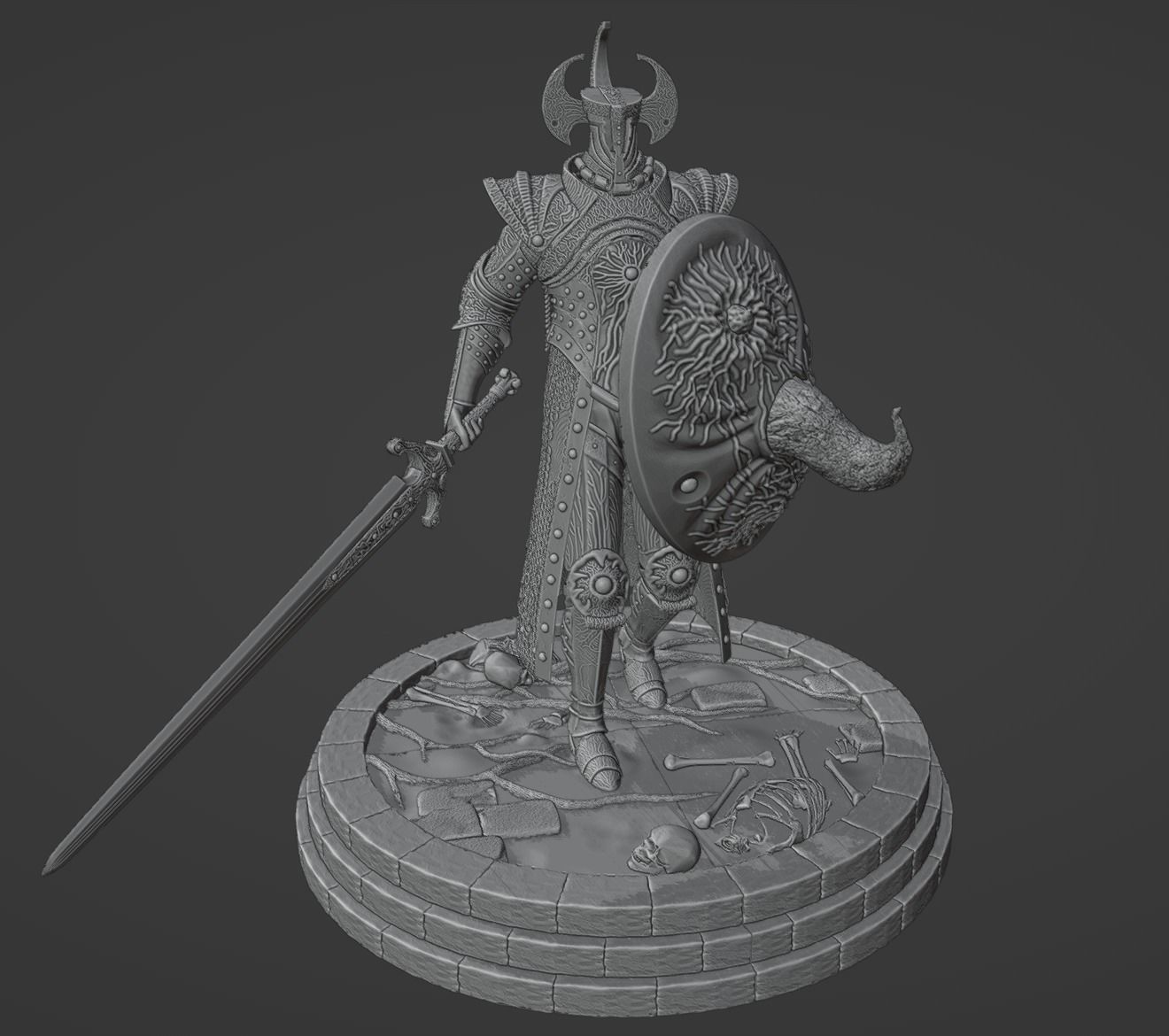 Crucible Knight 3D model 3D printable | CGTrader