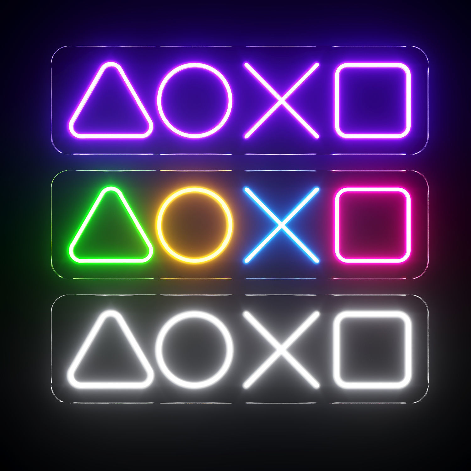 Playstation Neon Sign 3D model | CGTrader