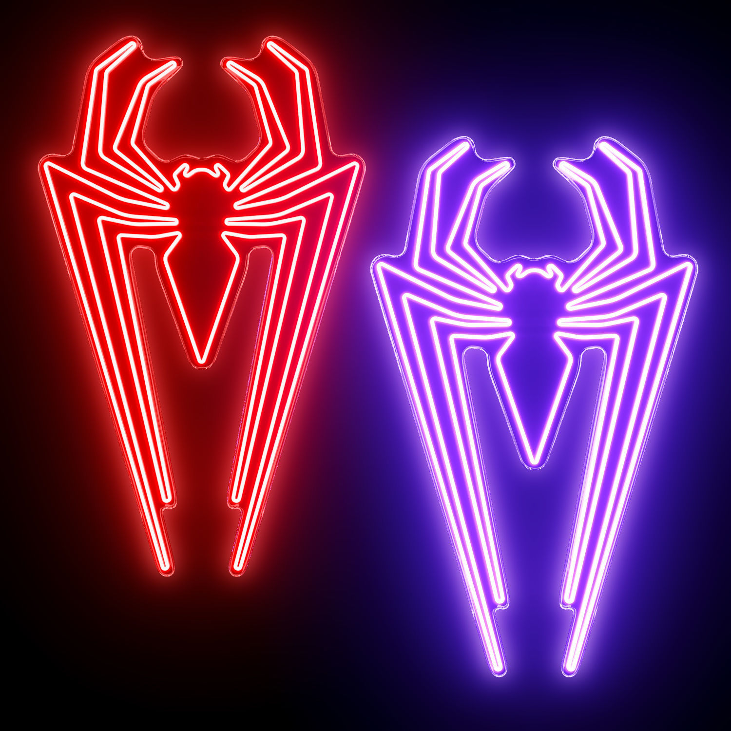 Spiderman Neon Sign 3D model | CGTrader