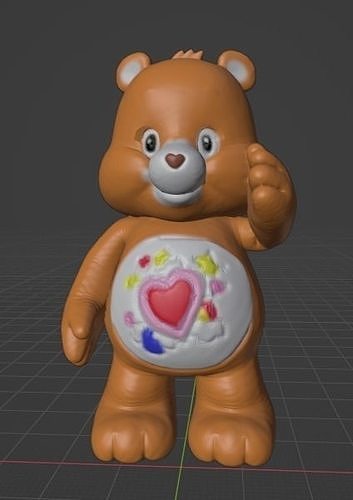 care bears 43 3D model 3D printable | CGTrader