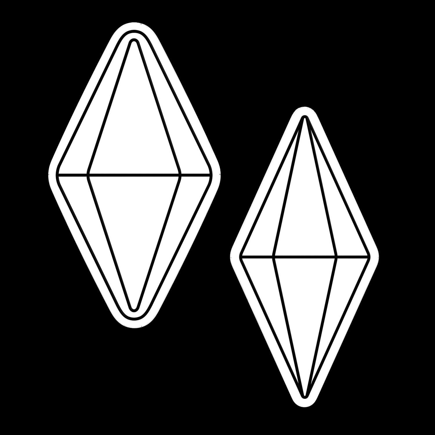 The Sims Diamond Neon Sign 3D model | CGTrader