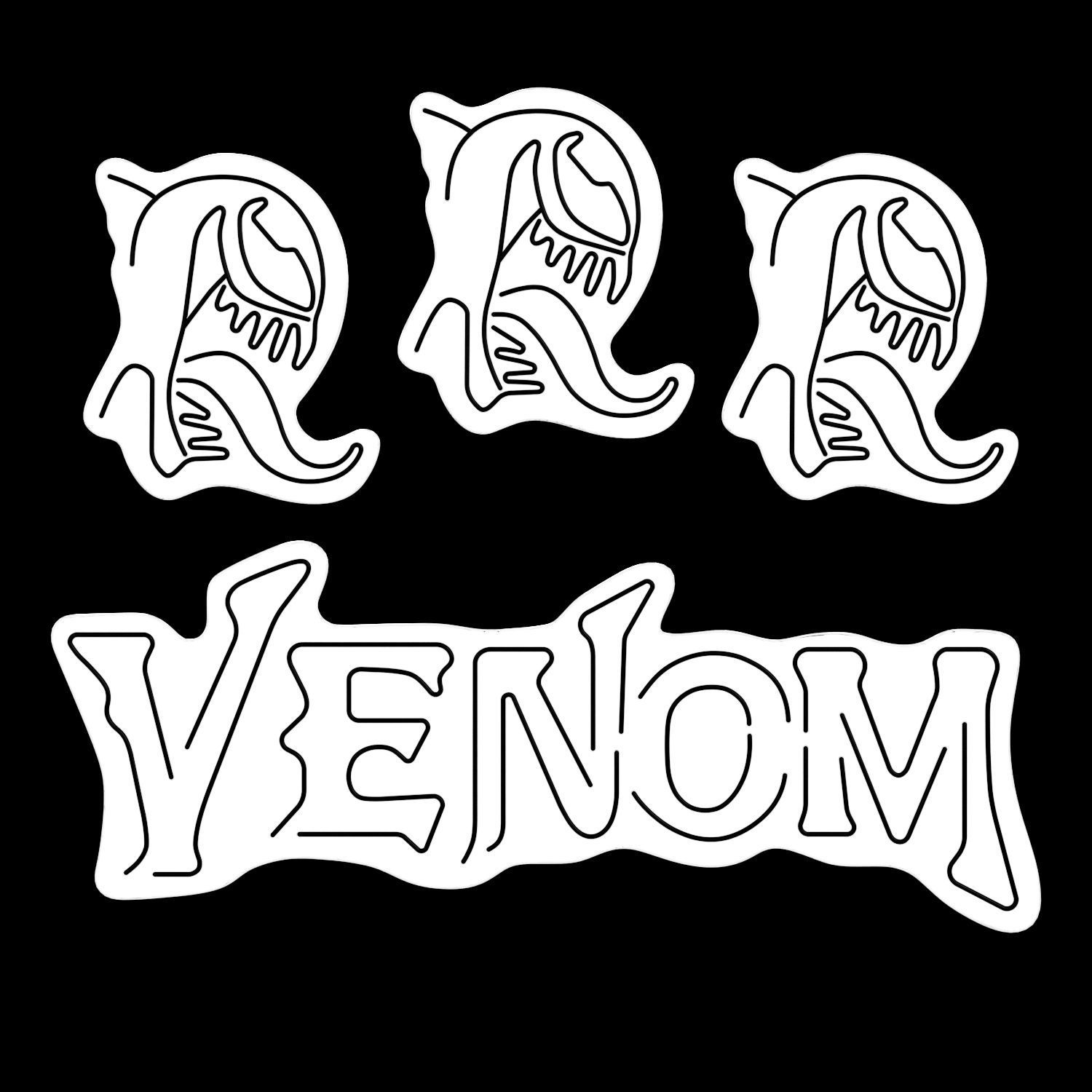 Venom Neon Signs 3D model | CGTrader