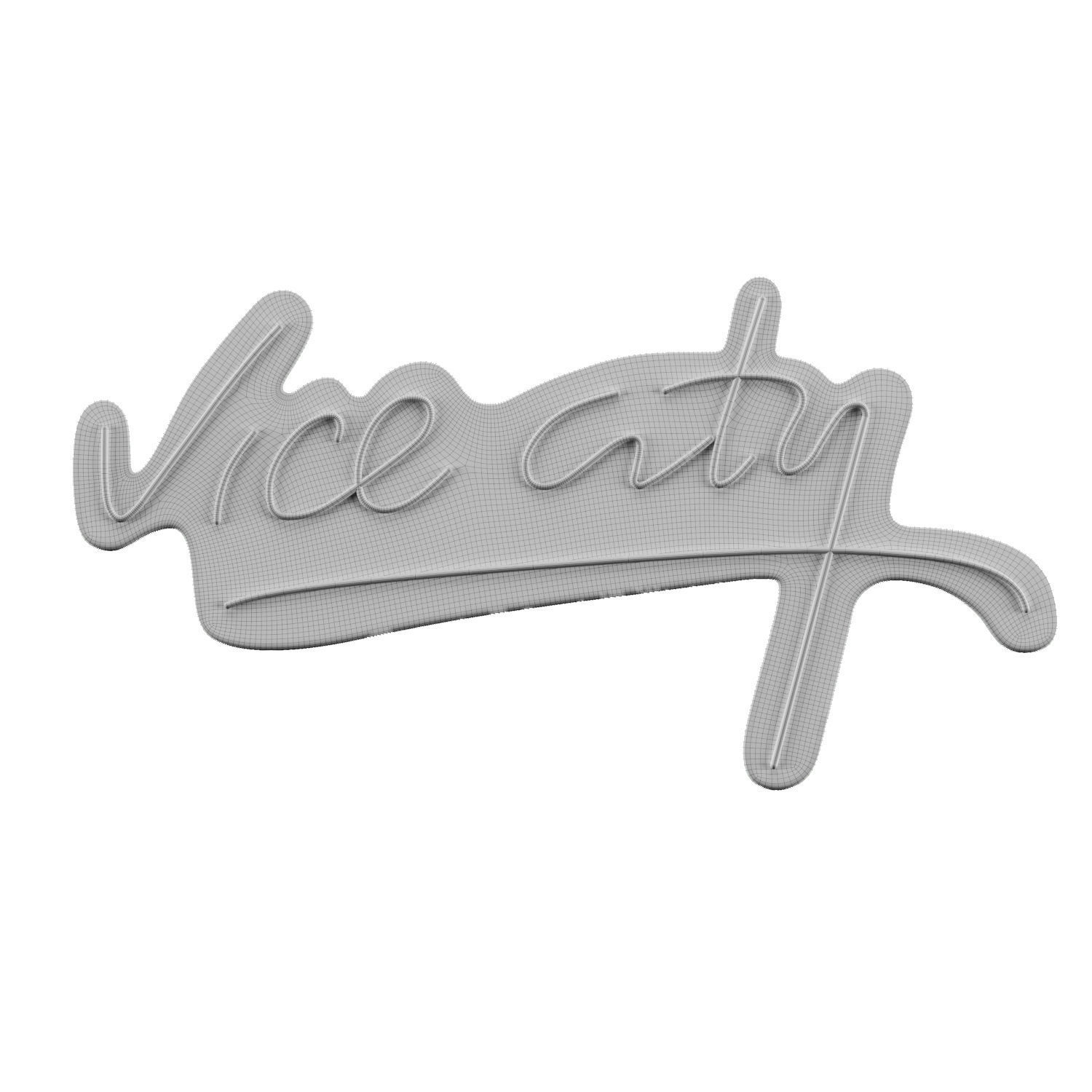 Vice City Neon Sign 3D model | CGTrader