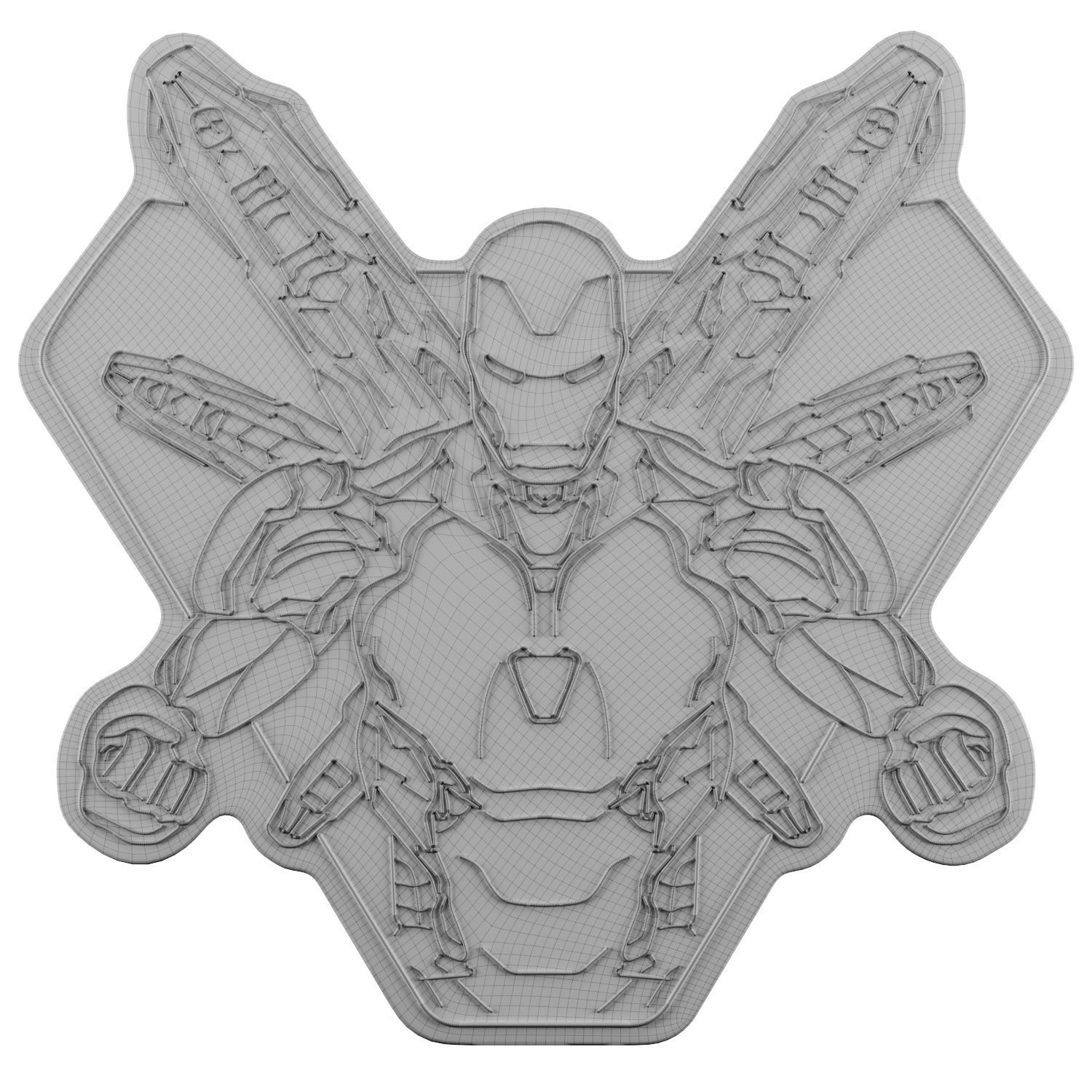 Iron Man Neon Sign 3D model | CGTrader