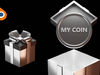 Gift silver crypto coin animation template for Blender 3D 3D model ...