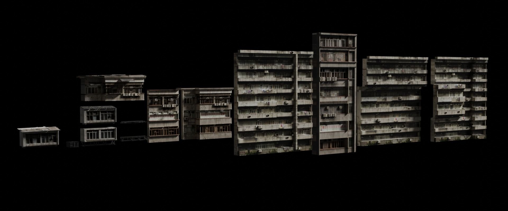 Modular High Rise Buildings 3D model | CGTrader