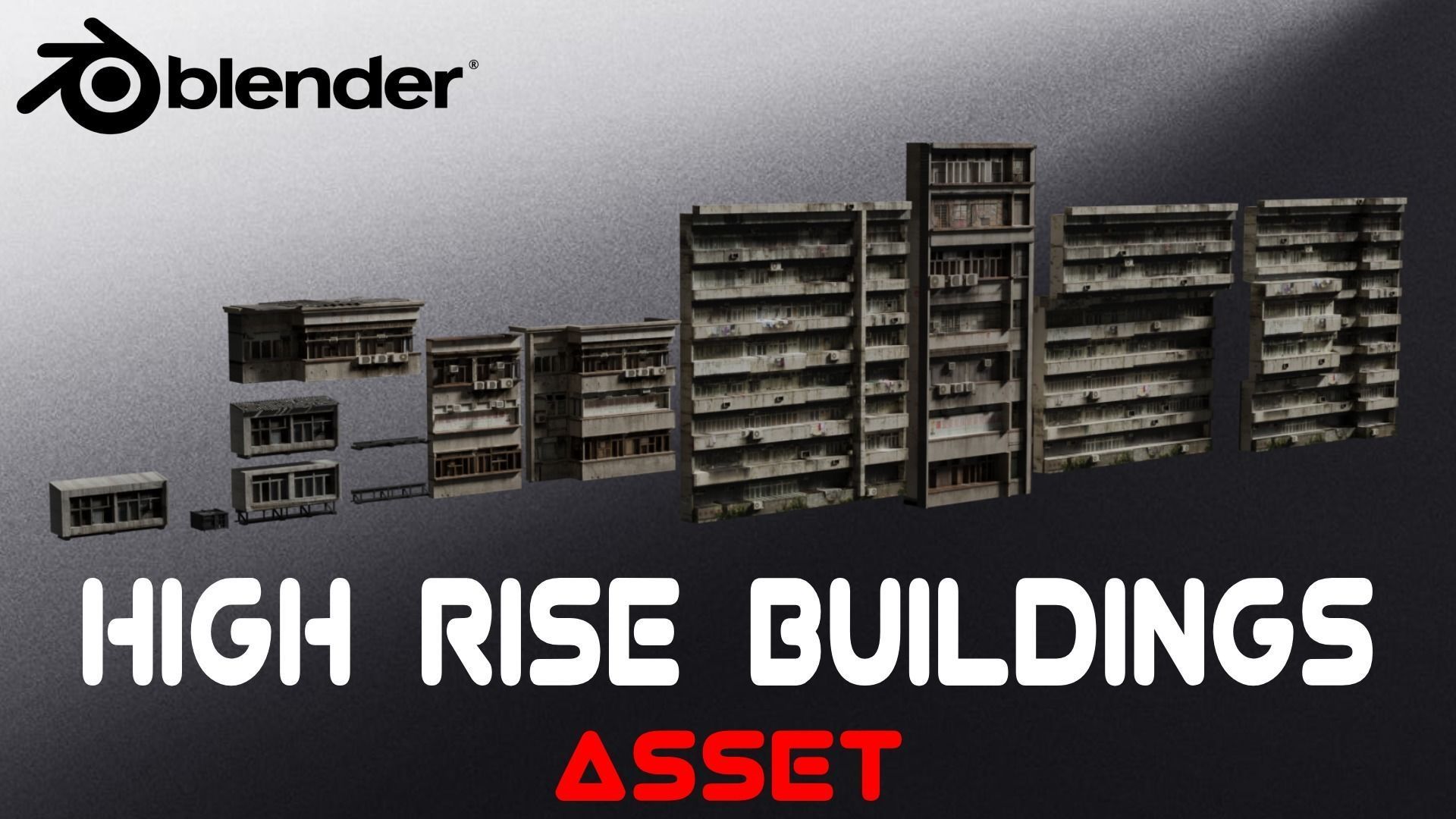 Modular High Rise Buildings 3D model | CGTrader