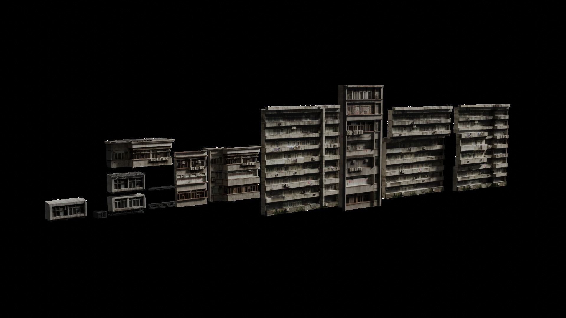 Modular High Rise Buildings 3D model | CGTrader