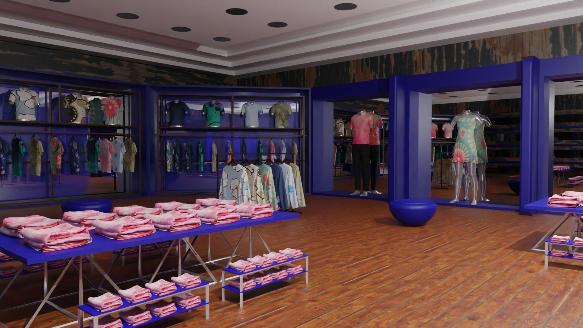 3D model Clothing Store interior VR / AR / low-poly | CGTrader