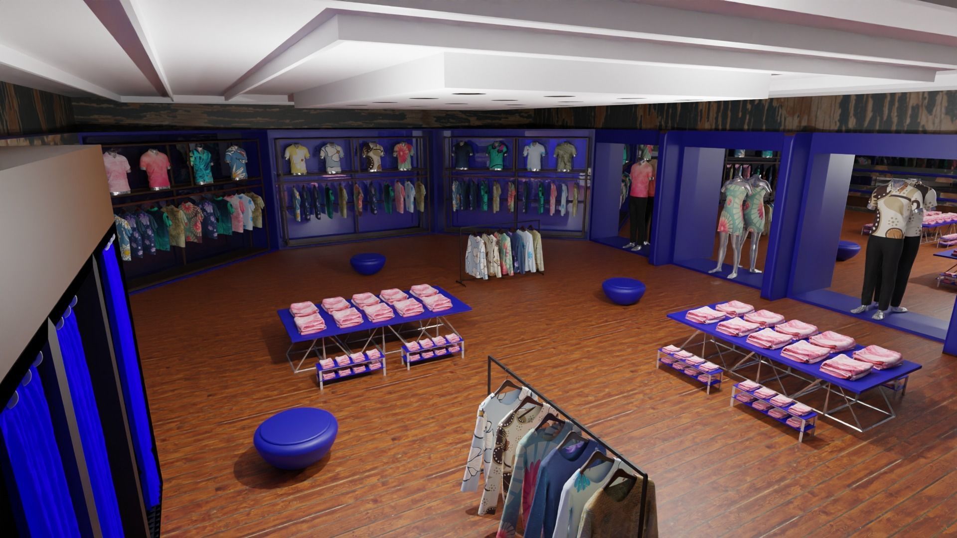 3D model Clothing Store interior VR / AR / low-poly | CGTrader