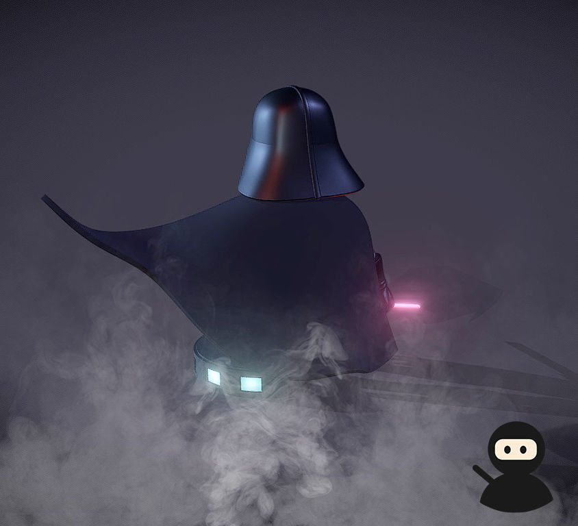 Darth Vader Cartoon 3D model | CGTrader