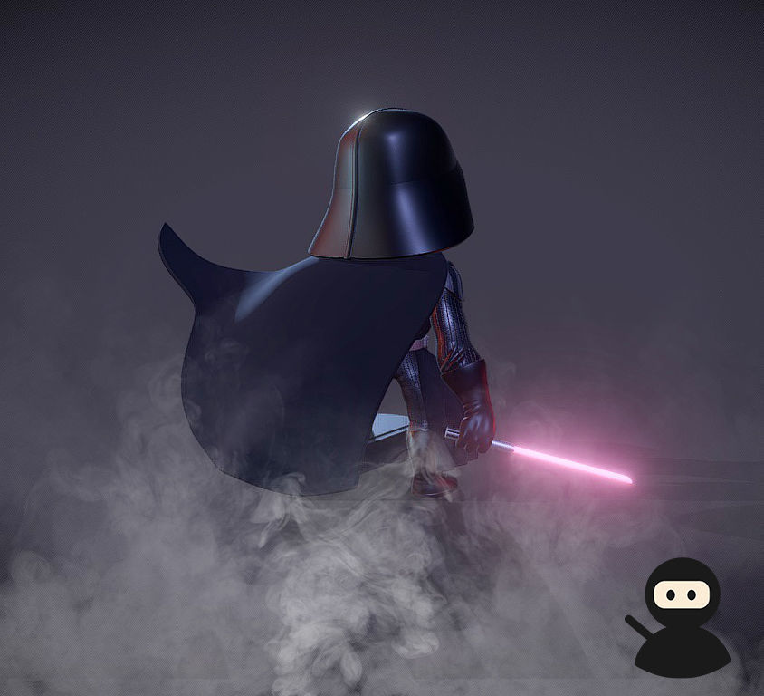 Darth Vader Cartoon 3D model | CGTrader
