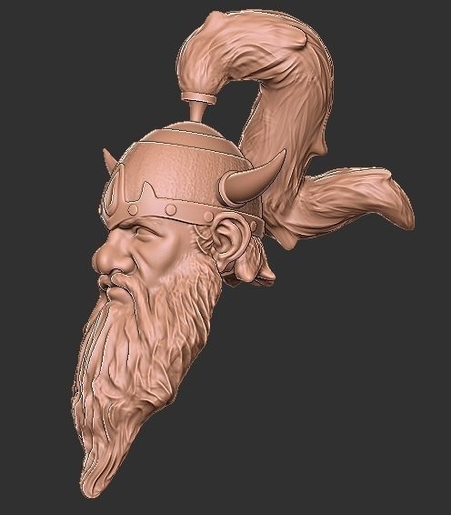 Flint Fireforge Mythic Legions Head 3D model 3D printable | CGTrader