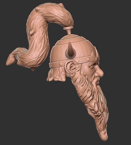 Flint Fireforge Mythic Legions Head 3D model 3D printable | CGTrader