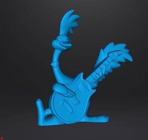 LOONEY TUNES ROCK BAND ROAD RUNNER PROMOTIONAL FIGURE 90S PVC 3D model ...