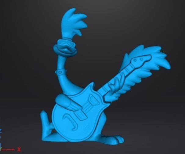 LOONEY TUNES ROCK BAND ROAD RUNNER PROMOTIONAL FIGURE 90S PVC 3D model ...