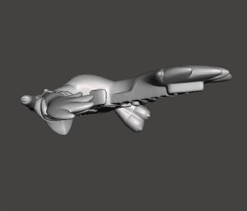 LOONEY TUNES ROCK BAND ROAD RUNNER PROMOTIONAL FIGURE 90S PVC 3D model ...