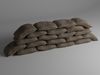 3D model Sandbag Walls Fortifications Low and Highpoly PBR VR / AR ...