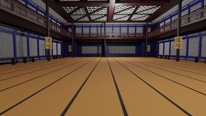 3D model Japanese Dojo VR / AR / low-poly | CGTrader