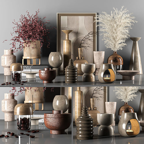 Decorative set 026 3D model | CGTrader