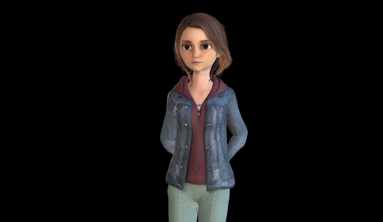 Hermione Granger - Toon Style 3D model rigged | CGTrader