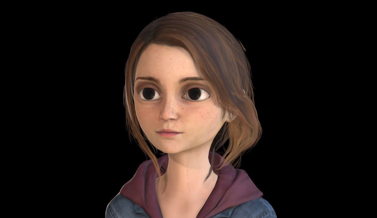Hermione Granger - Toon Style 3D model rigged | CGTrader